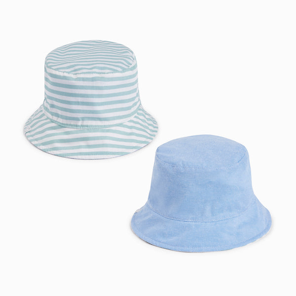 Chambray Reversible Sun Hat | Organic Cotton Hats | MORI US