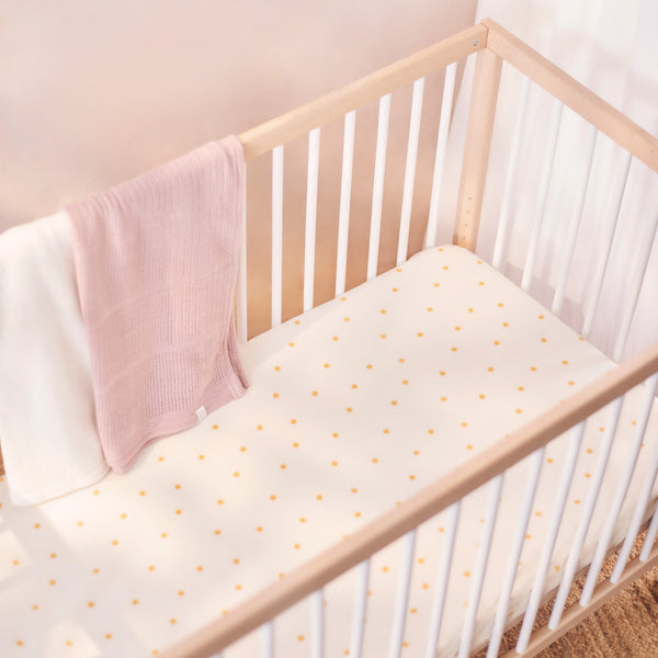 Organic Cotton Printed Cot Bed Fitted Sheet | Nursery | MORI US
