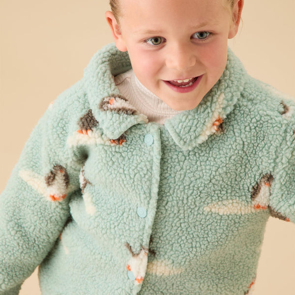 Penguin Borg Shacket | Baby Daywear | MORI US