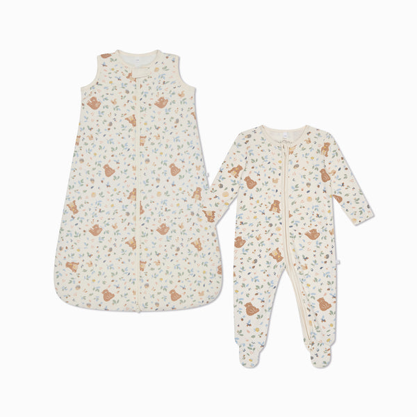 Bear Front Opening Bedtime Set 2.5 TOG | Organic Baby Sleepwear | MORI US