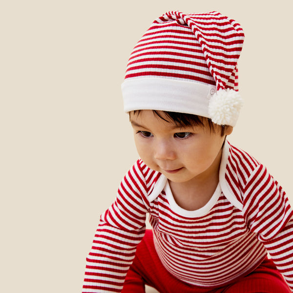 Santa Ribbed Joggers | Baby Christmas Outfit | MORI US