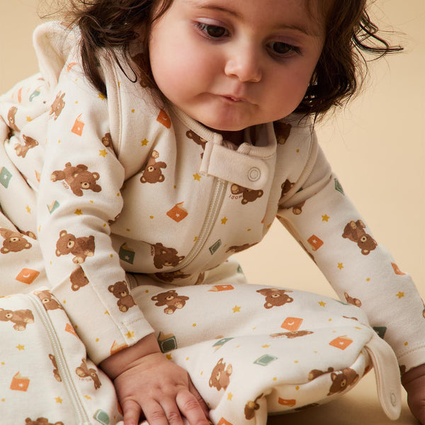 Teddy Bear Front Opening Sleep Sack 2.5 TOG | Baby Sleepwear | MORI US