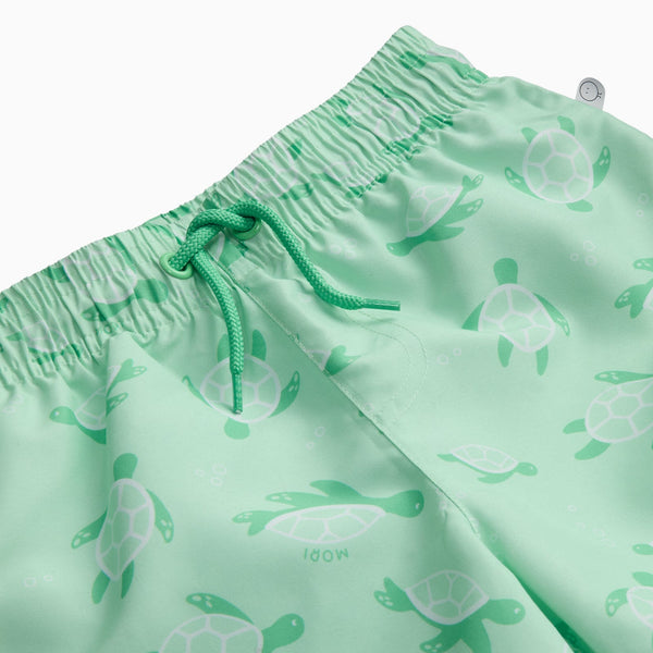 Shop Sea Turtle Swim Trunks with Mesh Lining | MORI US
