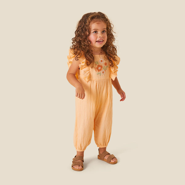 Muslin Frilled Overalls | Summer Baby Clothes | MORI US