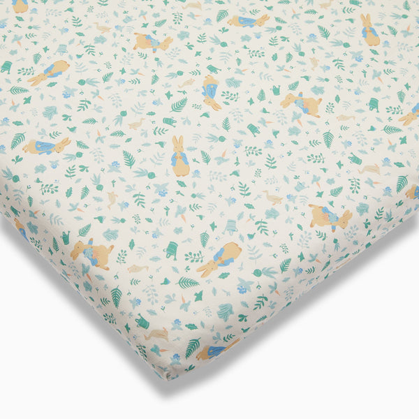 Organic Cotton Printed Cot Bed Fitted Sheet | Nursery | MORI US