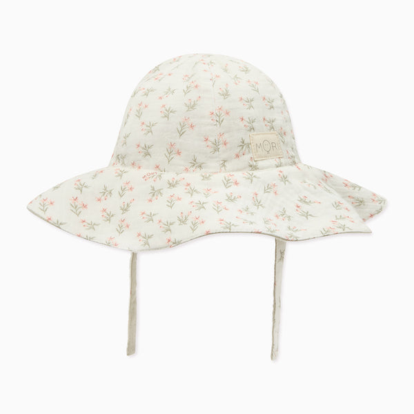 Floral Muslin Reversible Floppy Hat | MORI US