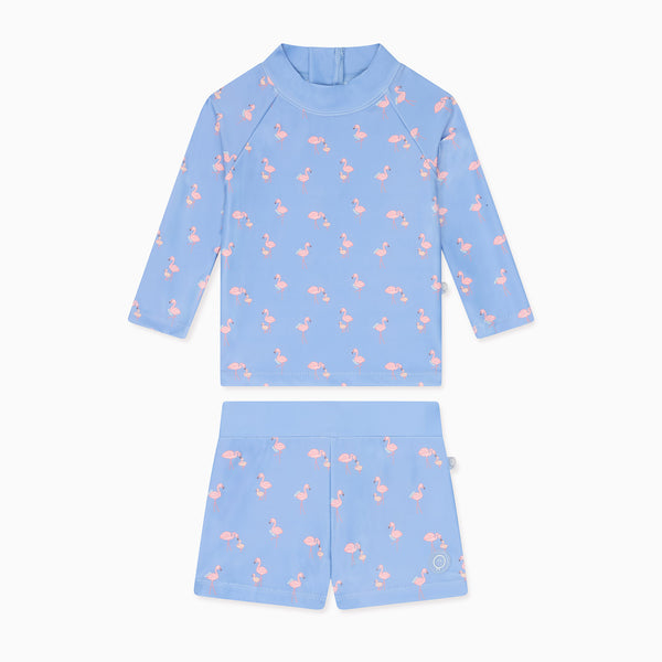 Flamingo Rashguard & Shorts Outfit | Baby Swimwear | MORI US