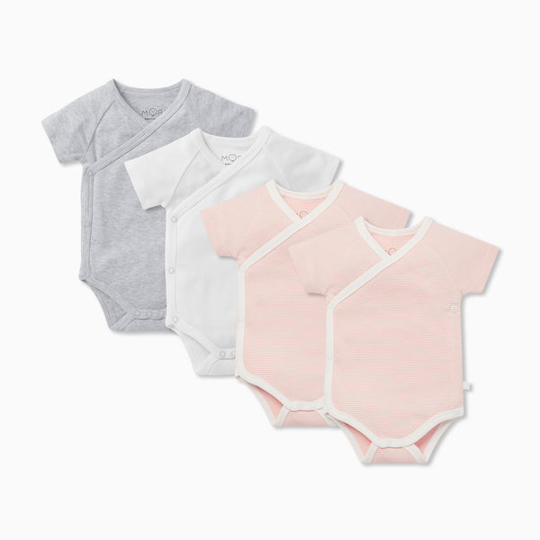 Short Sleeve Kimono Bodysuit | Baby Bodysuit Multipack | MORI US