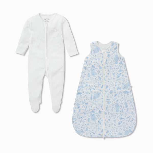 Gruffalo Dragonfly Blue & Plain Front Opening Bedtime Set 1.5 TOG ...