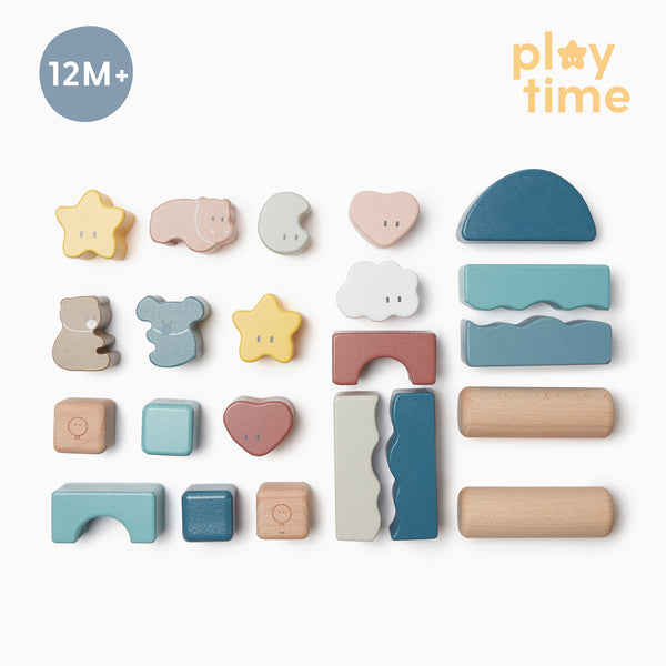 Wooden Little World Building Blocks | Wooden Toys | MORI US